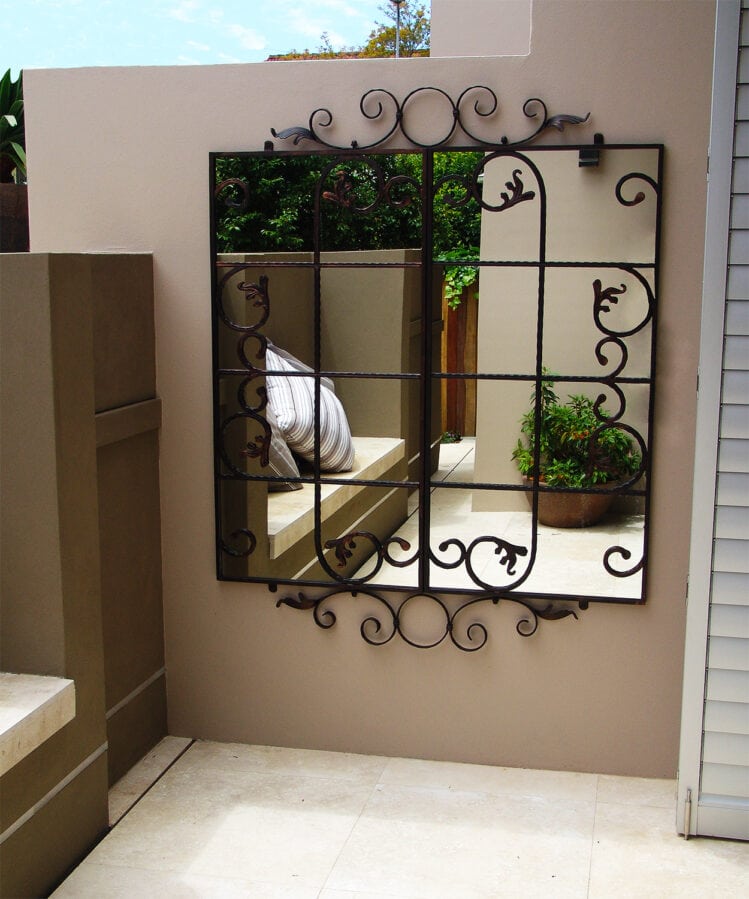 Scrolled Gate outdoor mirror - Outdoor Mirrors