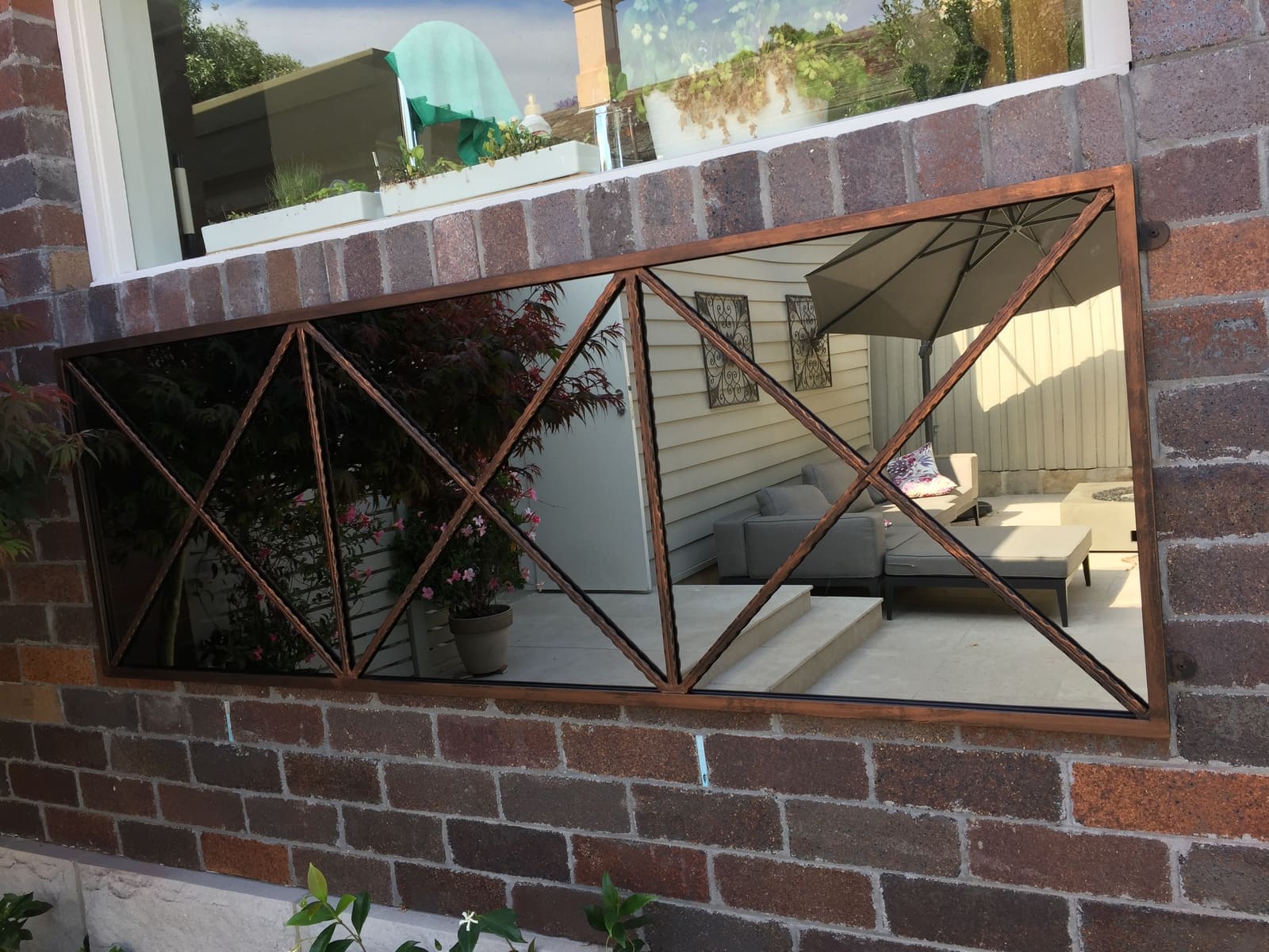 Triple Cross garden mirror | Outdoor Mirrors