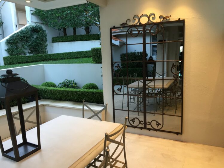 Scrolled Gate outdoor mirror large - Outdoor Mirrors