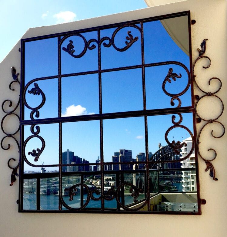 Scrolled Gate outdoor mirror - Outdoor Mirrors