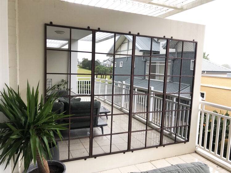 12 Square garden mirror large - Outdoor Mirrors