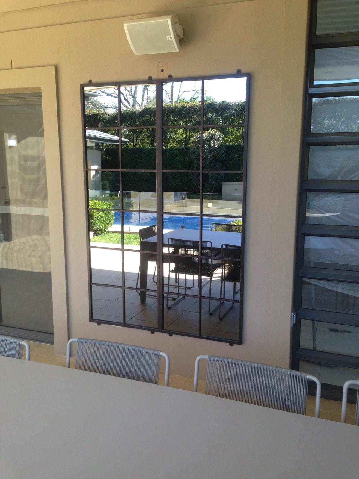 12 Square garden mirror large | Outdoor Mirrors