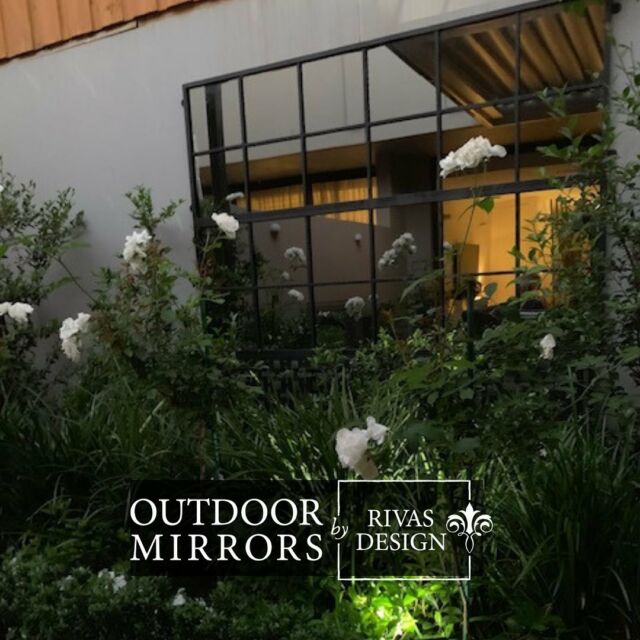 Outdoor mirrors and Trellis wall decor all in galvanised wrought iron ...